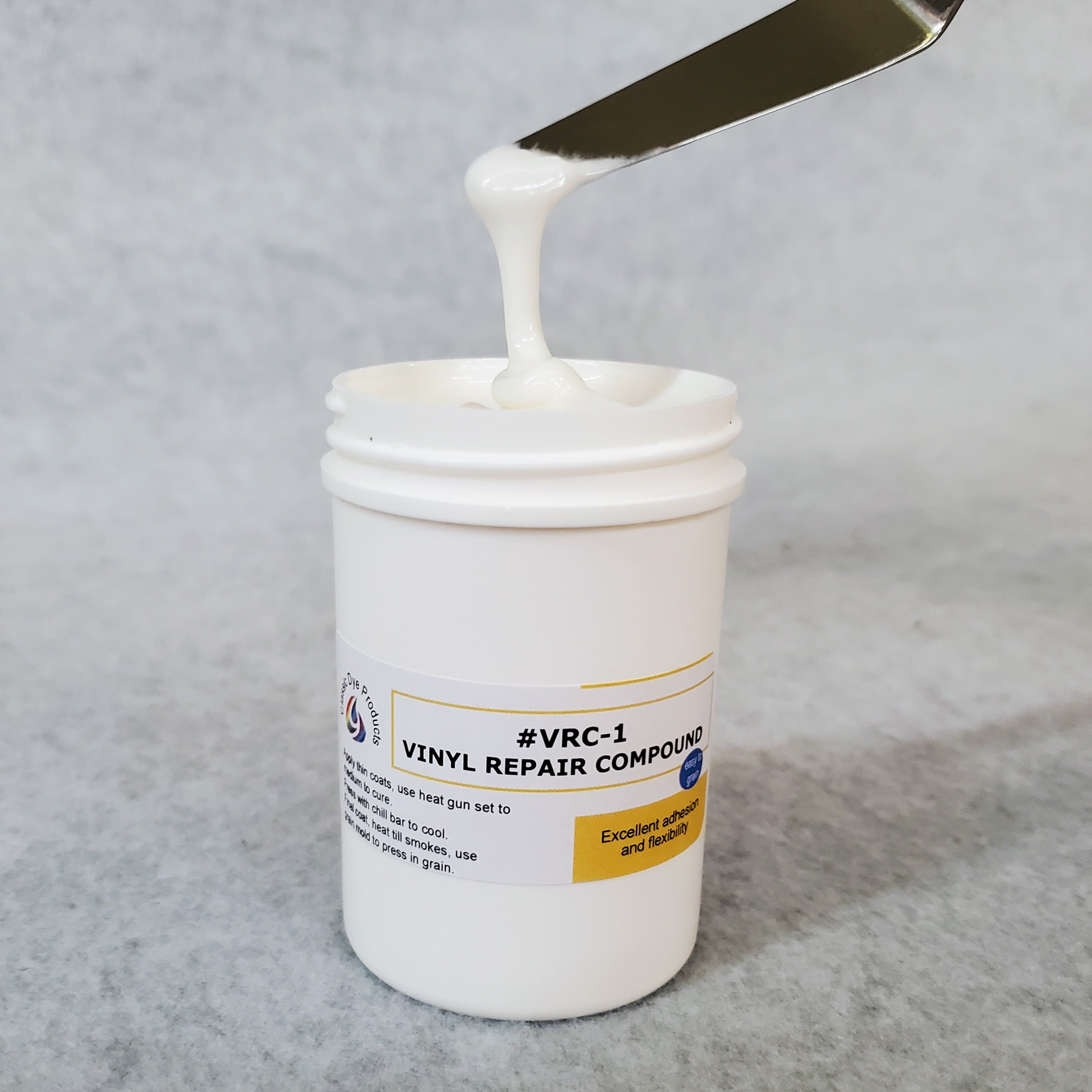 VRC-1 Vinyl Repair Compound (Gator Grip) – Classic Dye Products Inc.